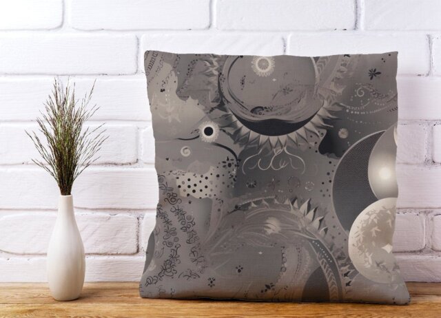 Rackhams Abstract Moon Shapes Cushions - - 60cm x 60cm by Rackhams ...