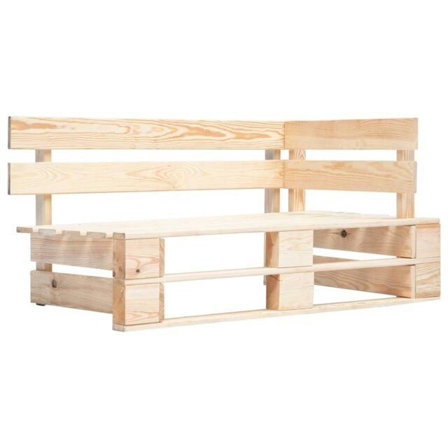 Rackhams Garden Pallet Corner Bench Wood - Brown - Impregnated pinewood ...