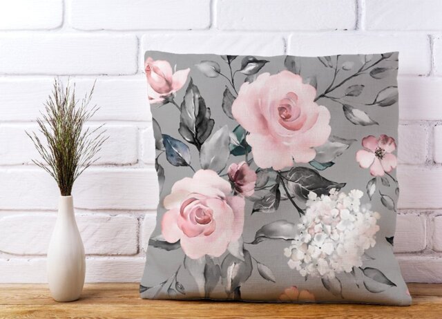 Rackhams Dusty Pink Roses Cushions - - 60cm x 60cm by Rackhams ...