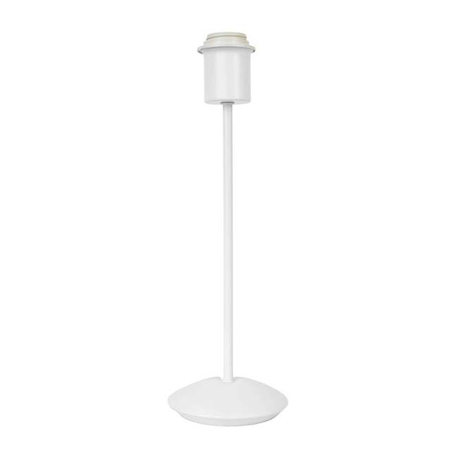 Rackhams Contemporary and Sleek Matt White Metal Table Lamp Base with ...