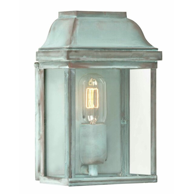 Rackhams Outdoor IP44 Wall Light Sconce Verdigris LED E27 100W Bulb ...