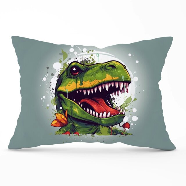Rackhams Laughing T-Rex Cushions - - 33cm x 48cm by Rackhams | ufurnish.com