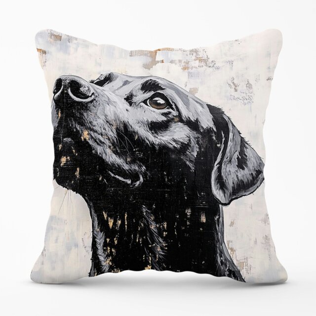 Rackhams Banksy Inspired Thoughtful Black Labrador Cushions - - 33cm x ...