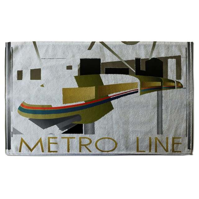 Rackhams Art Deco Metro Line (Bath Towel) by Rackhams | ufurnish.com