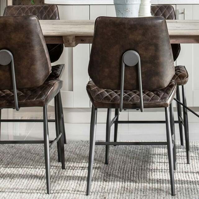 Rackhams 180cm Reclaimed Wood Dining Table Set (Williamsburg Collection ...