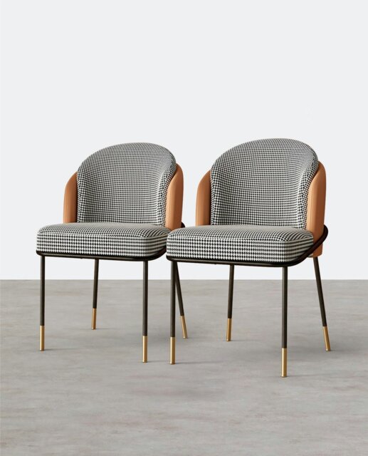 Rackhams A Set of 2 Ratley Dining Chair, Linen - A Set of 2 Chairs ...
