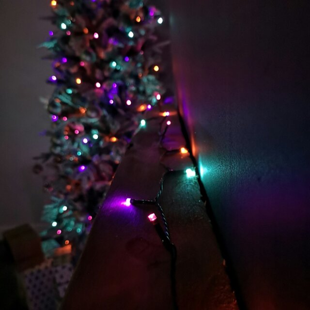 Rackhams 100m Multi Function Battery Operated Rainbow LED Fairy Lights ...