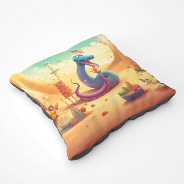 Rackhams Snake On A Beach Holiday Floor Cushion - by Rackhams ...