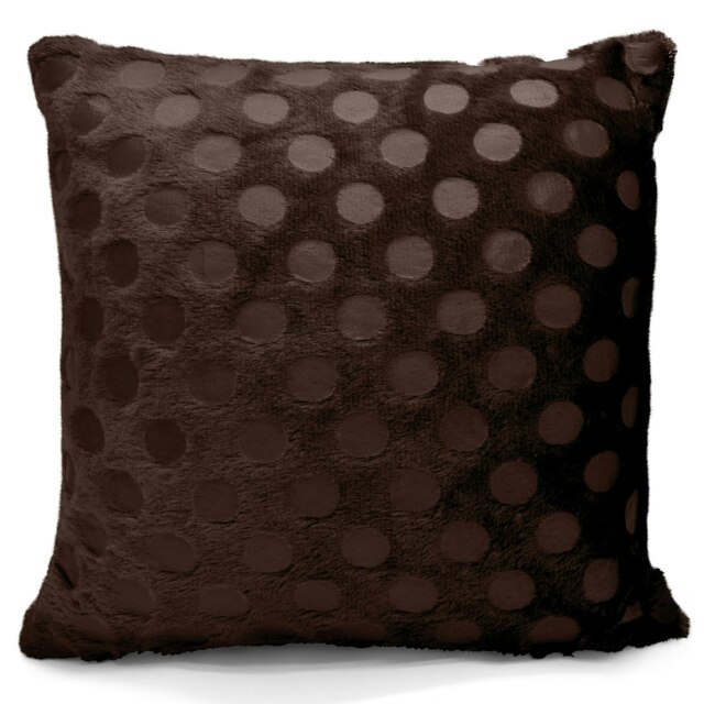 Rackhams Soft Snug Fur Cushion - 43cm x 43cm - Chocolate by Rackhams ...