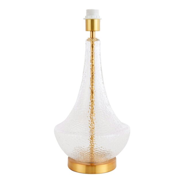 Rackhams Designer Hammered and Dimpled Glass Table Lamp Base with ...