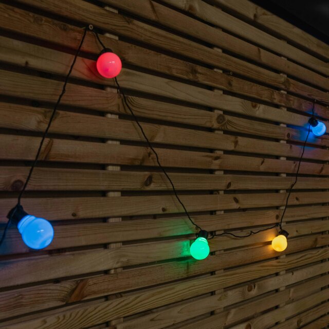 Rackhams 30 Multi Coloured LED Festoon Connectable Lights Indoor ...