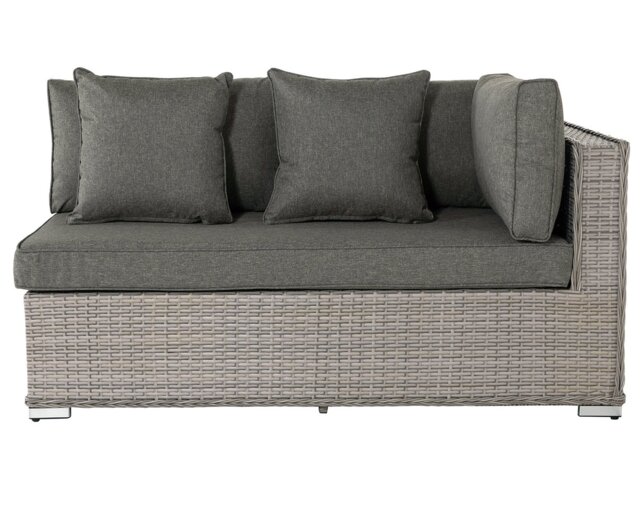 Monaco Rattan Garden Day Bed Sofa Left As You Sit in Grey - Monaco ...