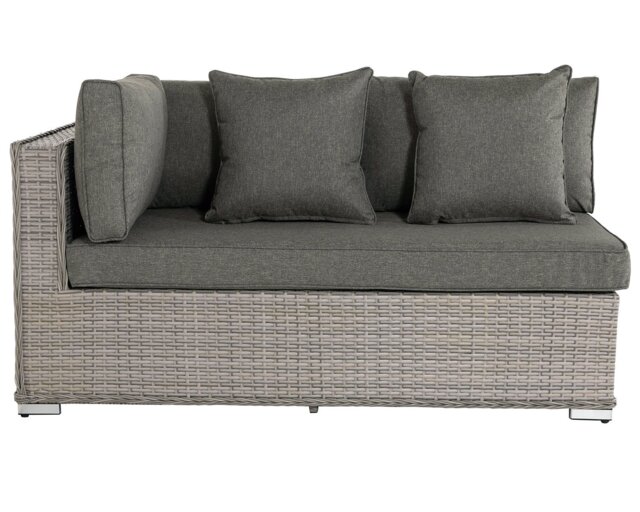 Monaco Rattan Garden Day Bed Sofa Right As You Sit in Grey - Monaco ...
