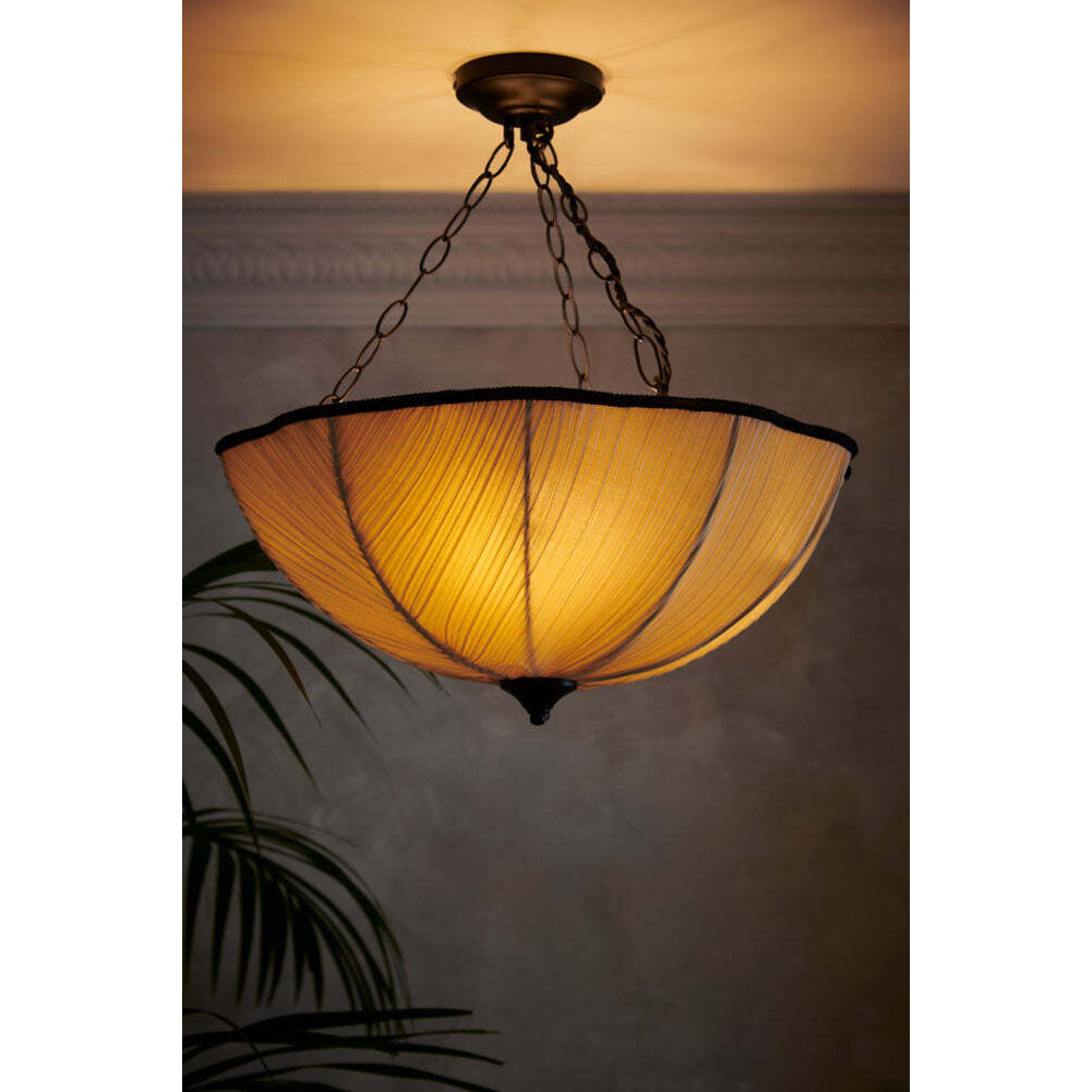 Pleated Fabric Ceiling Light by Rockett St George | ufurnish.com