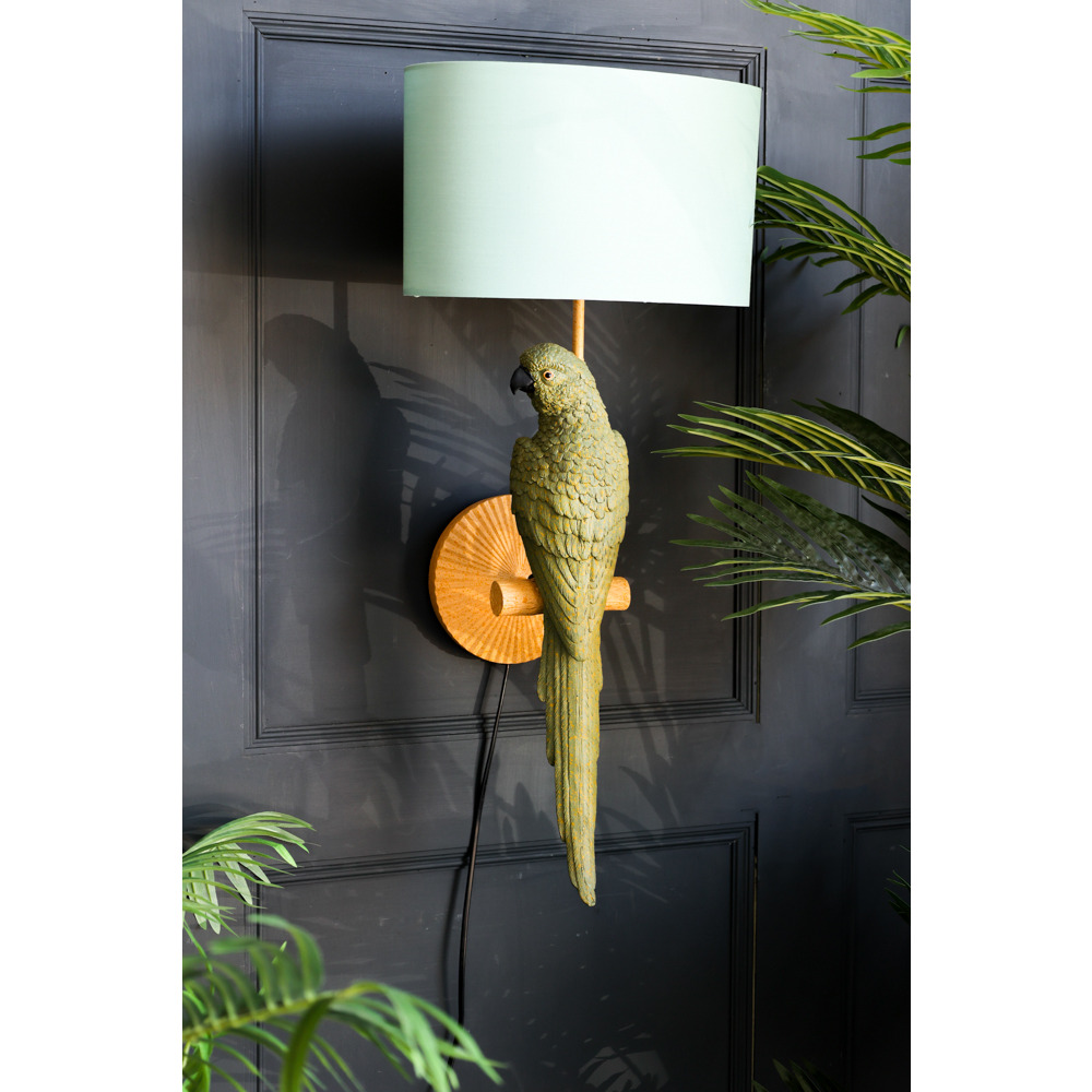 Colourful Parrot Wall Lamp by Rockett St George | ufurnish.com