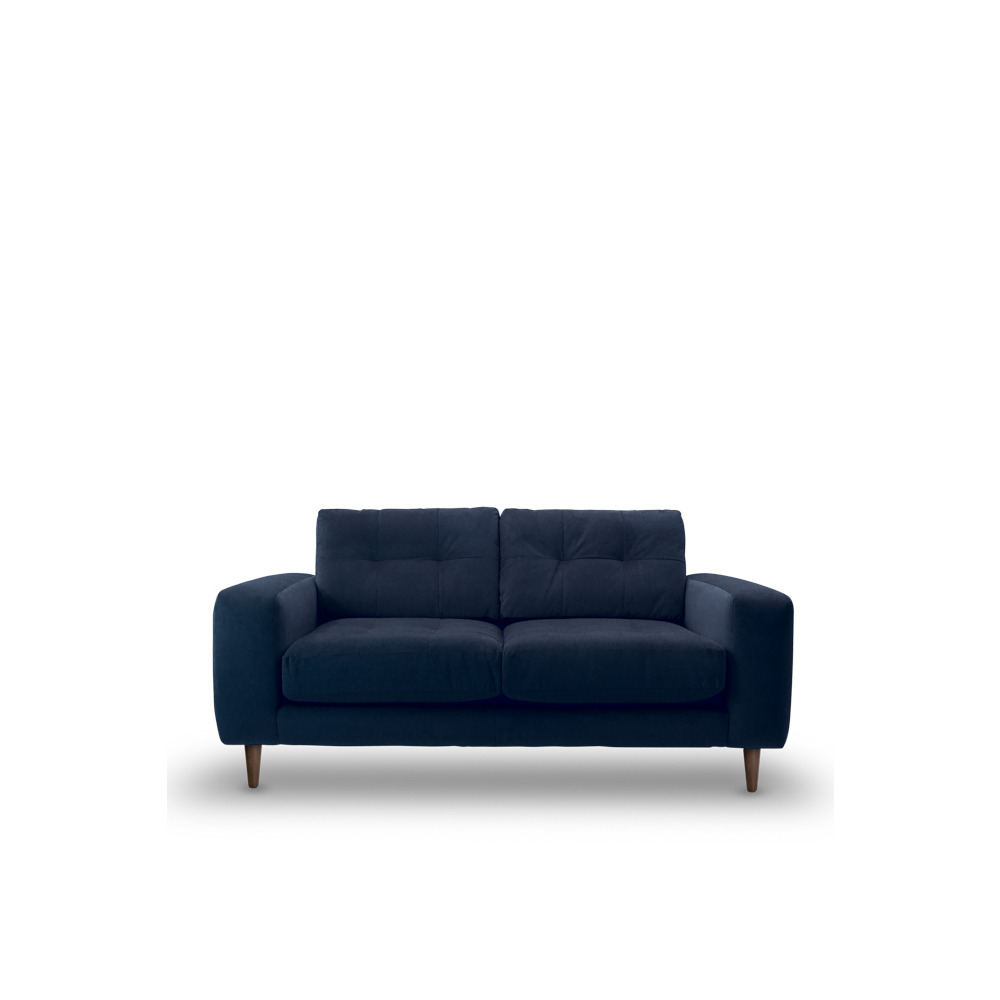 Suave Small 2-Seater Sofa In Indigo Blue Velvet by Rockett St George ...