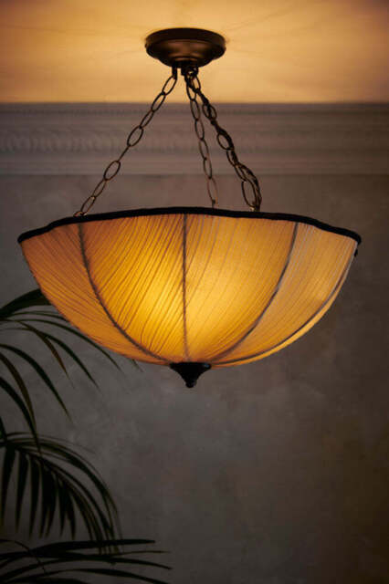 Pleated Fabric Ceiling Light by Rockett St George | ufurnish.com