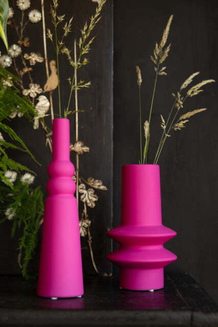Hot Pink Vase - 2 Sizes Available by Rockett St George | ufurnish.com