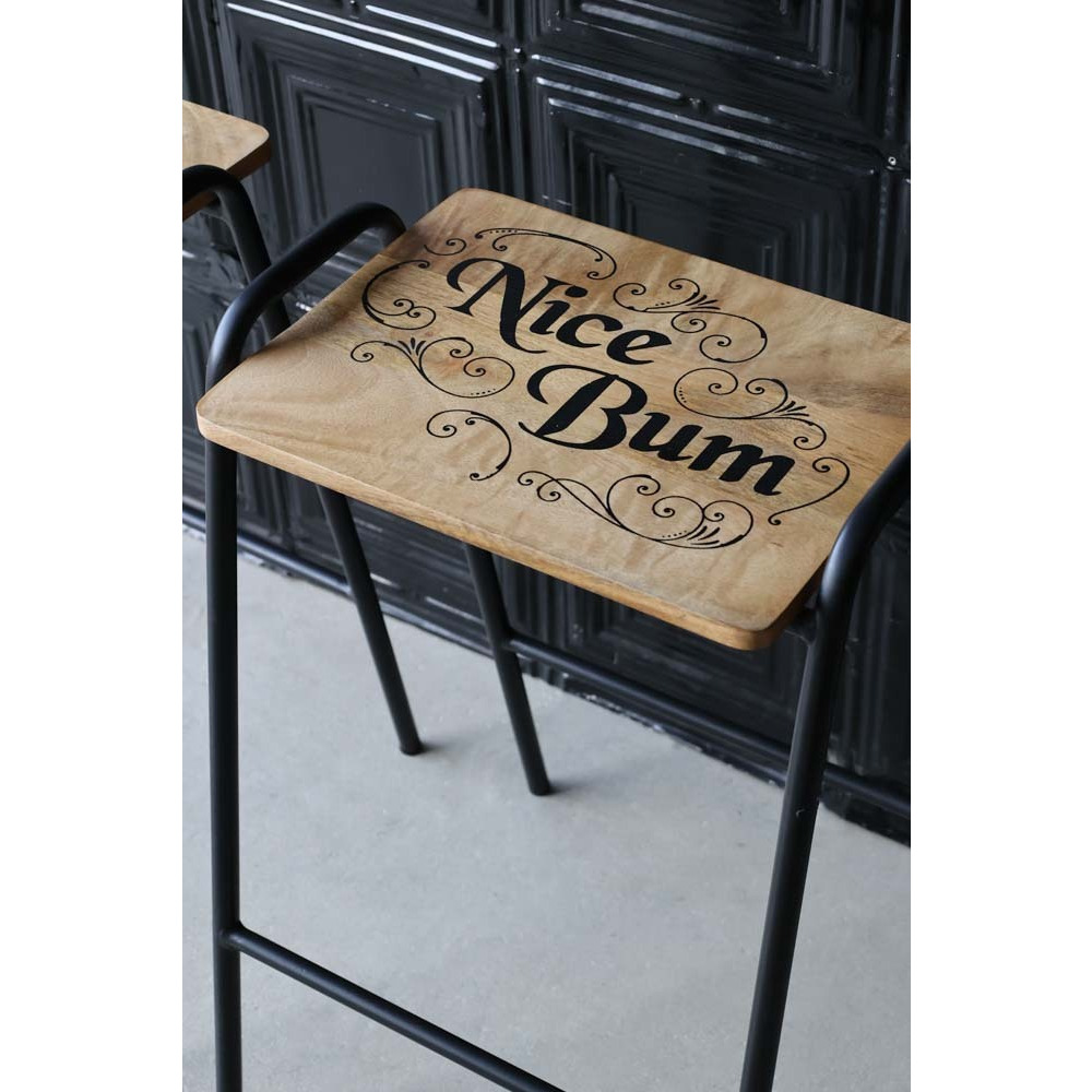 Nice Bum Wooden Bar Stool by Rockett St George | ufurnish.com