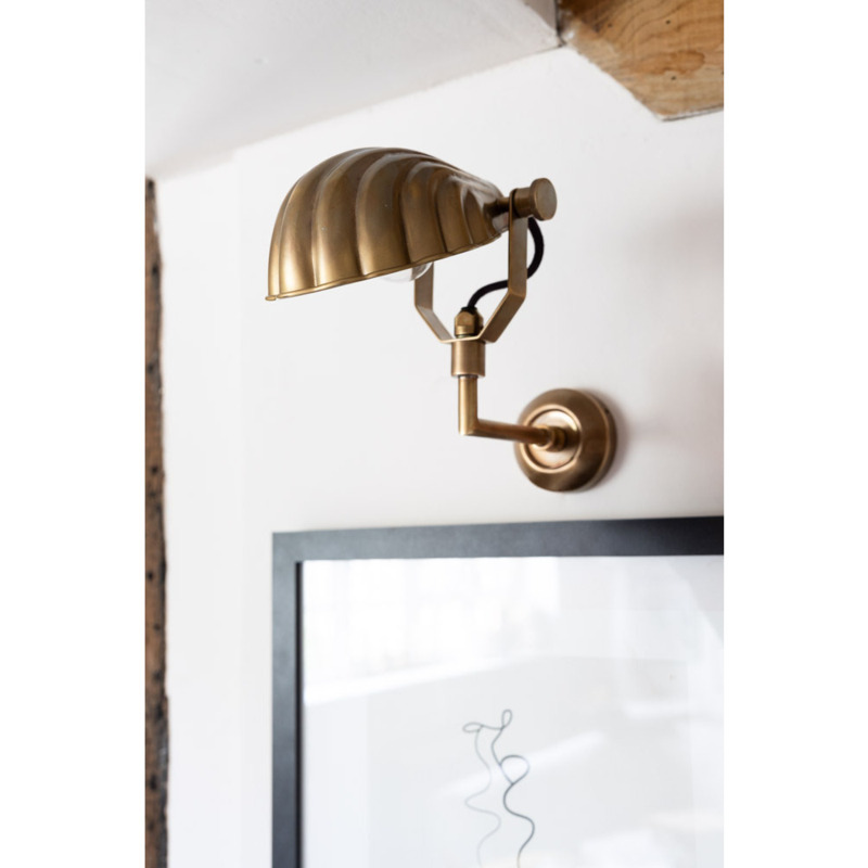 Art Deco Shell Wall Light by Rockett St George | ufurnish.com