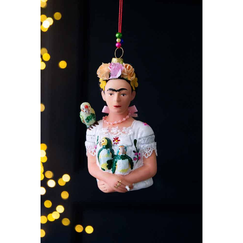 Frida Kahlo Inspired Parrots Christmas Tree Decoration by Rockett St ...