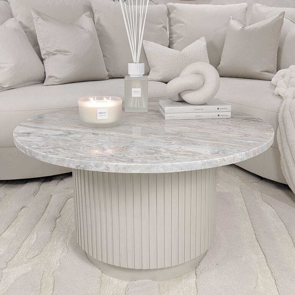 Portobello Medium Marble Coffee Table by Rowen Homes | ufurnish.com