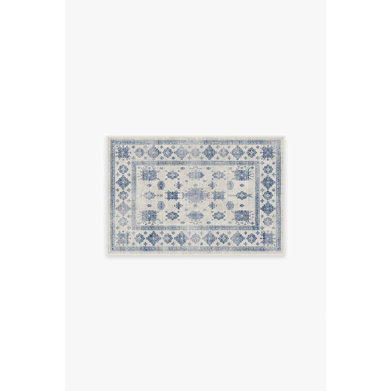 Serina Delft Blue Tufted Rug - 60x90 - Machine Washable Area Rug - Kid ...