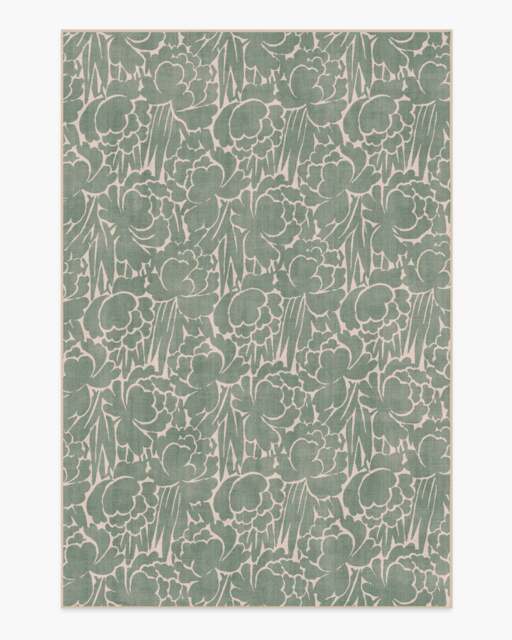 Corrine Sage Green Rug - 185x275 - Machine Washable Area Rug - Kid ...