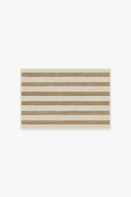 Sumi Sailor Stripe Camel Rug Tan - 60x90 - Machine Washable Area Rug ...