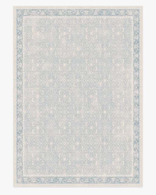 Celestine Soft Blue Flatwoven Rug - 305x425 - Machine Washable Area Rug ...