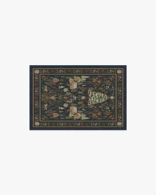 Juniper Midnight Blue Flatwoven Rug - 60x90 - Machine Washable Area Rug ...