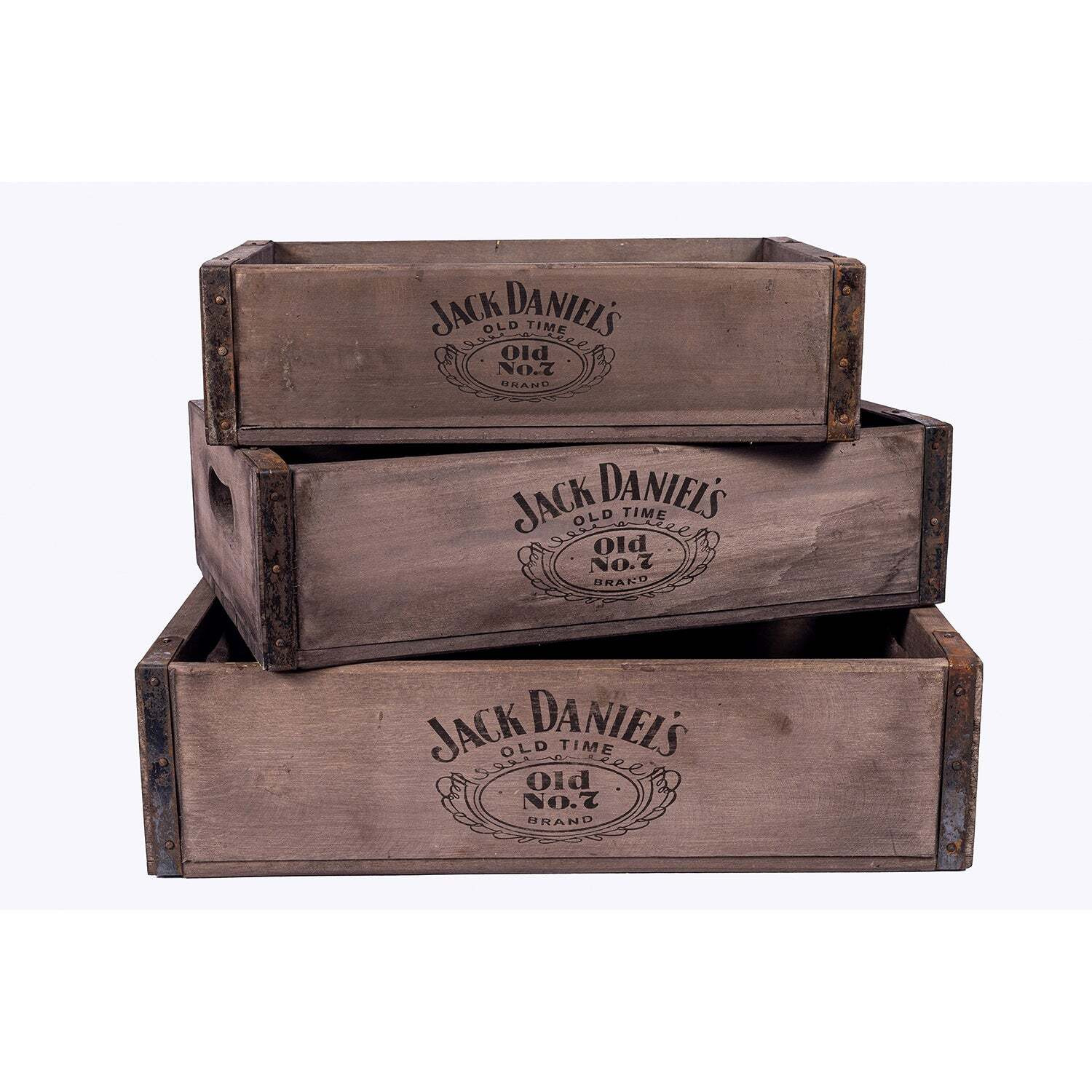 Set of 3 Nesting Boxes -Jack Daniels by SARRU | ufurnish.com