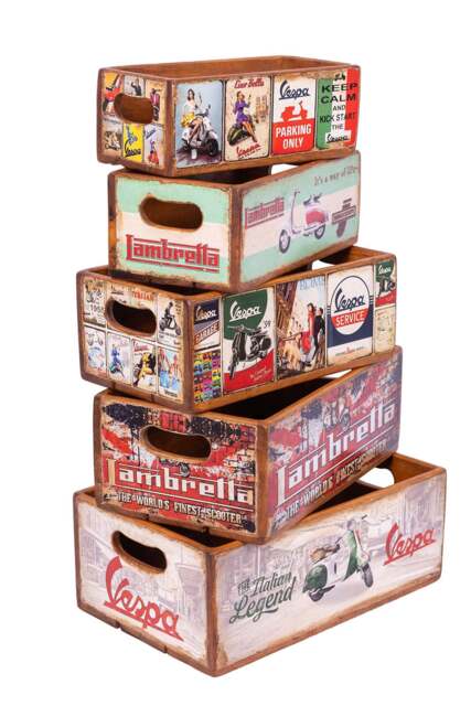 Set of 5 Shellfish Nesting Boxes - Lambretta by SARRU | ufurnish.com