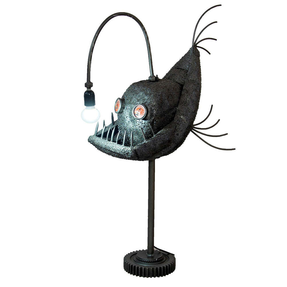Steampunk Fish Table Lamp by SARRU | ufurnish.com
