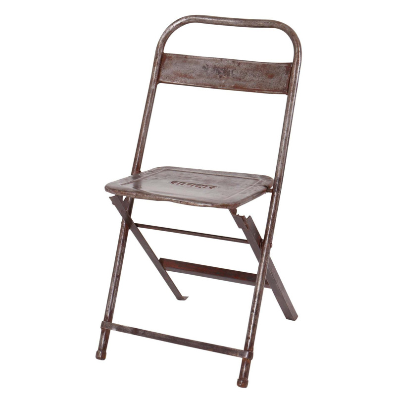 Coloured Iron Folding Chair by SARRU | ufurnish.com