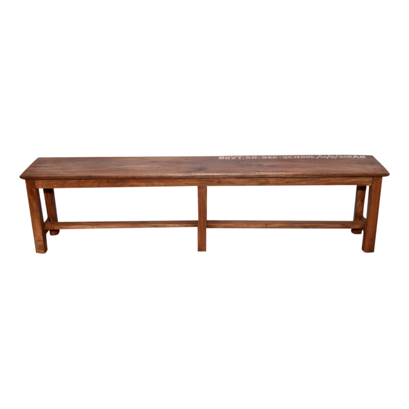 Old School Bench with Backrest by SARRU | ufurnish.com