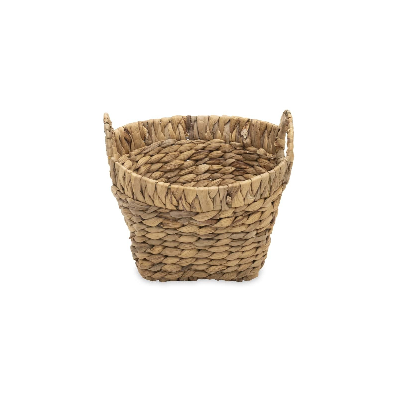Victoria Water Hyacinth Basket, Natural, S by Sazy | ufurnish.com