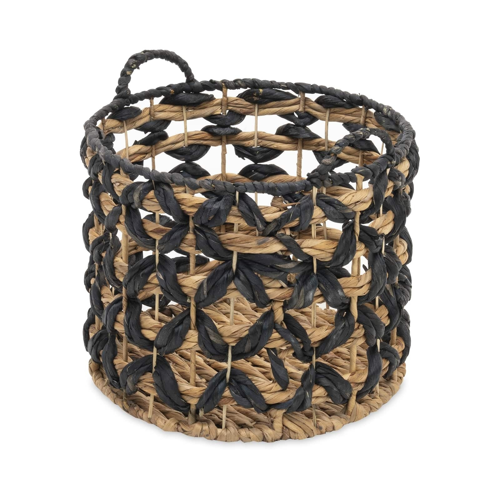 Catherine Water Hyacinth Basket, Natural, L by Sazy | ufurnish.com