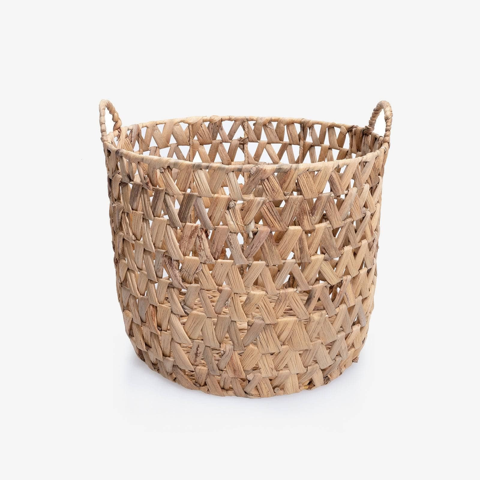 Stuart Water Hyacinth Basket, Natural, M by Sazy | ufurnish.com