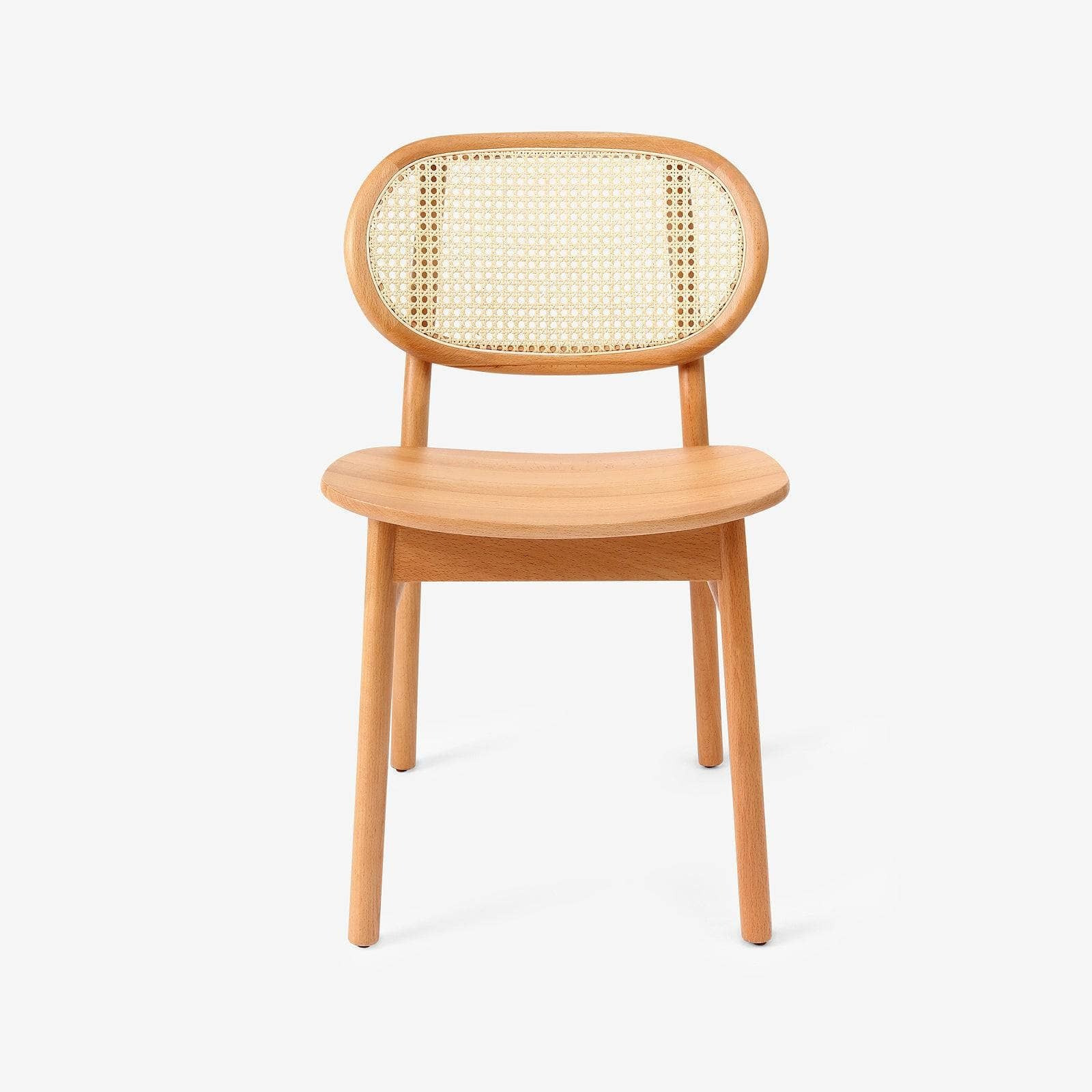Palermo Wooden Rattan Chair, Wood by Sazy | ufurnish.com