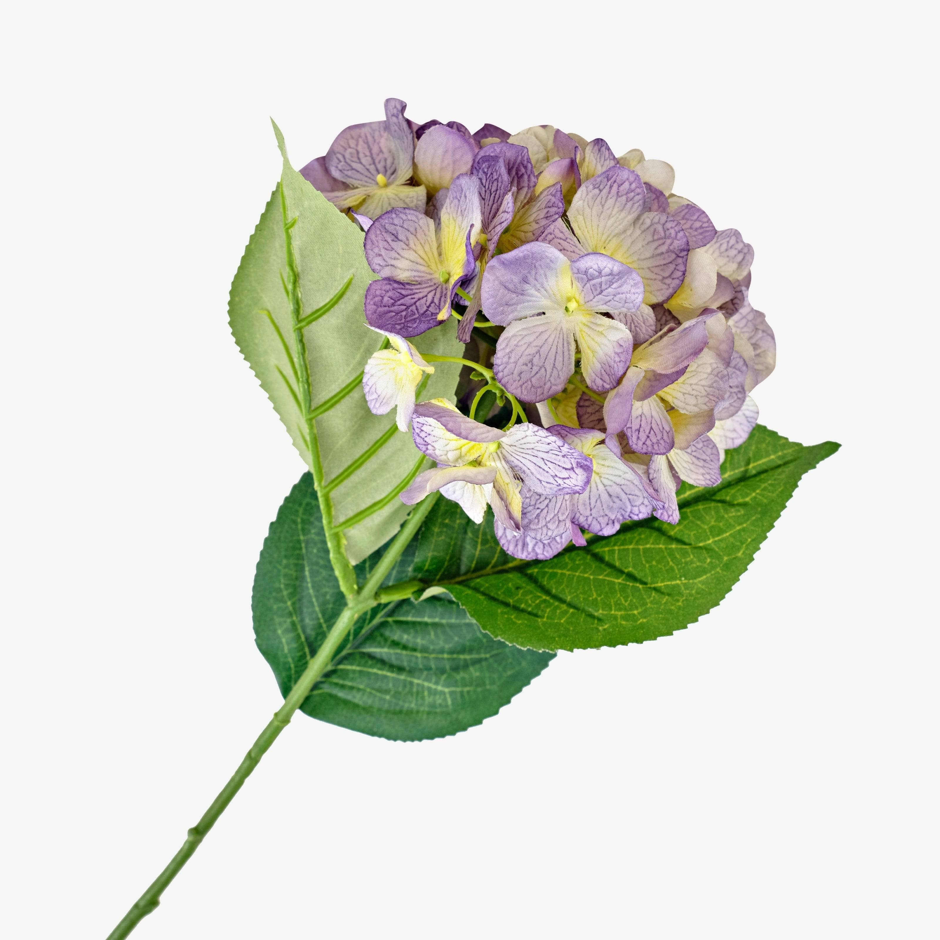 Artificial Hydrangea Flower Stem, Lilac by Sazy | ufurnish.com