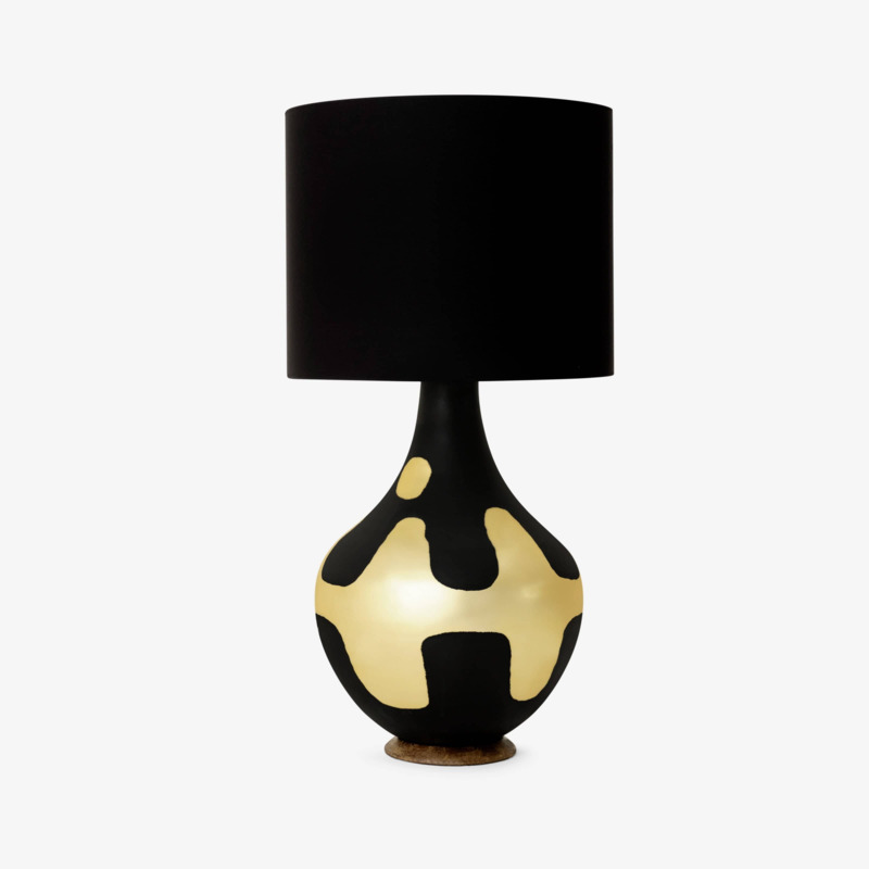 Helena Table Lamp, Gold - Black by Sazy | ufurnish.com