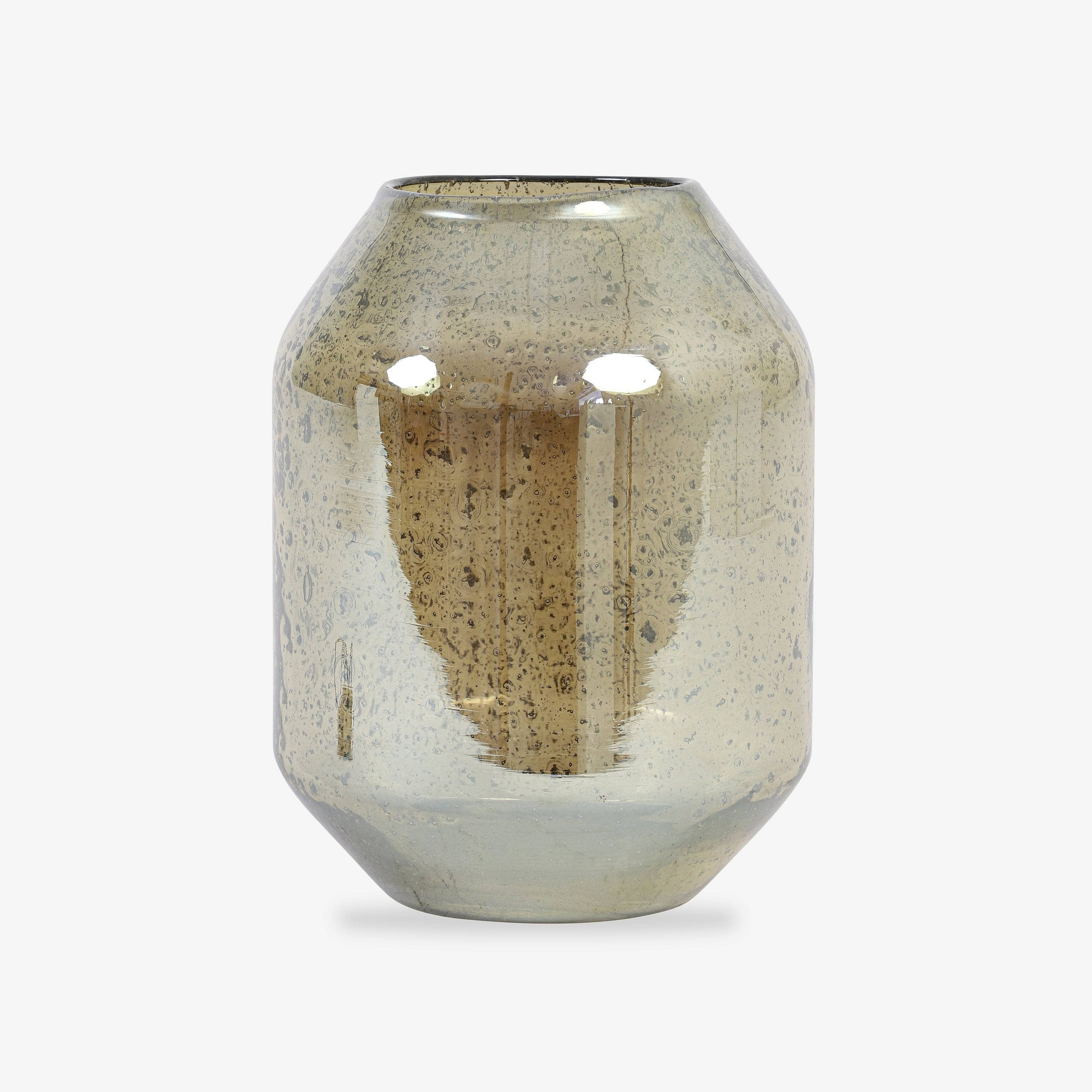 Gibbi Glass Vase, Amber, S by Sazy | ufurnish.com