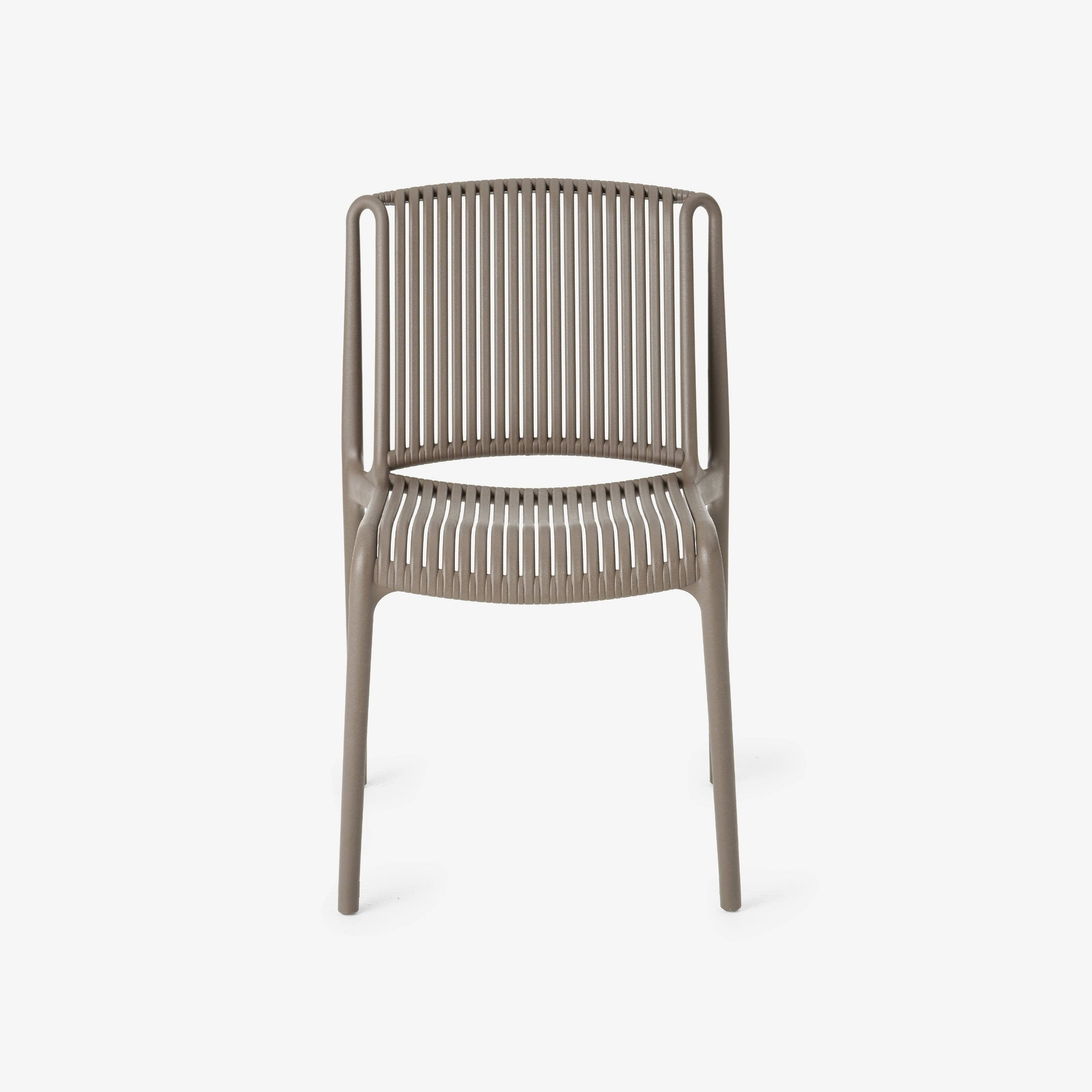 Verity Set of 4 Garden Chairs, Mink by Sazy | ufurnish.com