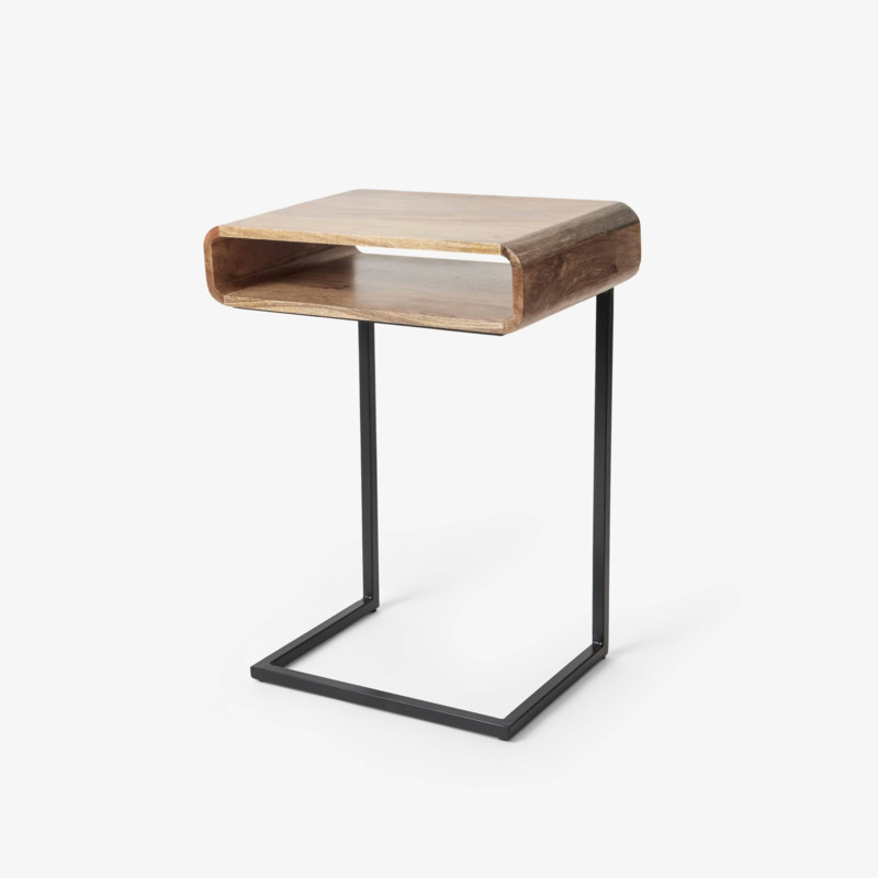Ren Laptop Side Table, Natural by Sazy | ufurnish.com
