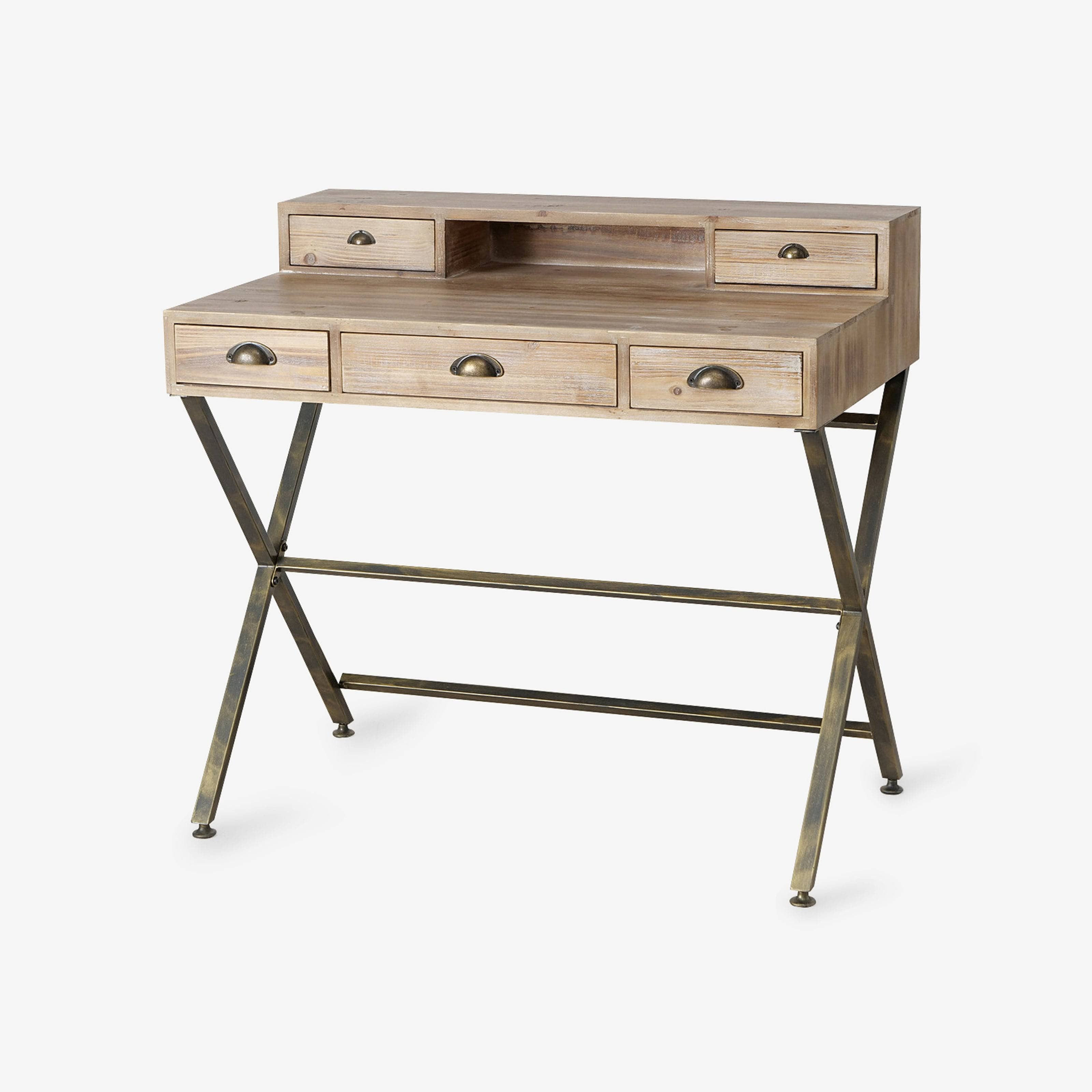 Nestra Desk, Natural by Sazy | ufurnish.com