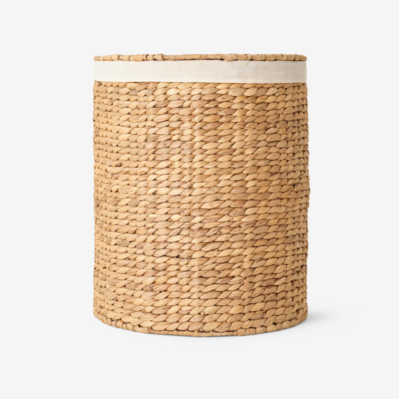 Beatrice Water Hyacinth Laundry Basket, Natural, M by Sazy | ufurnish.com