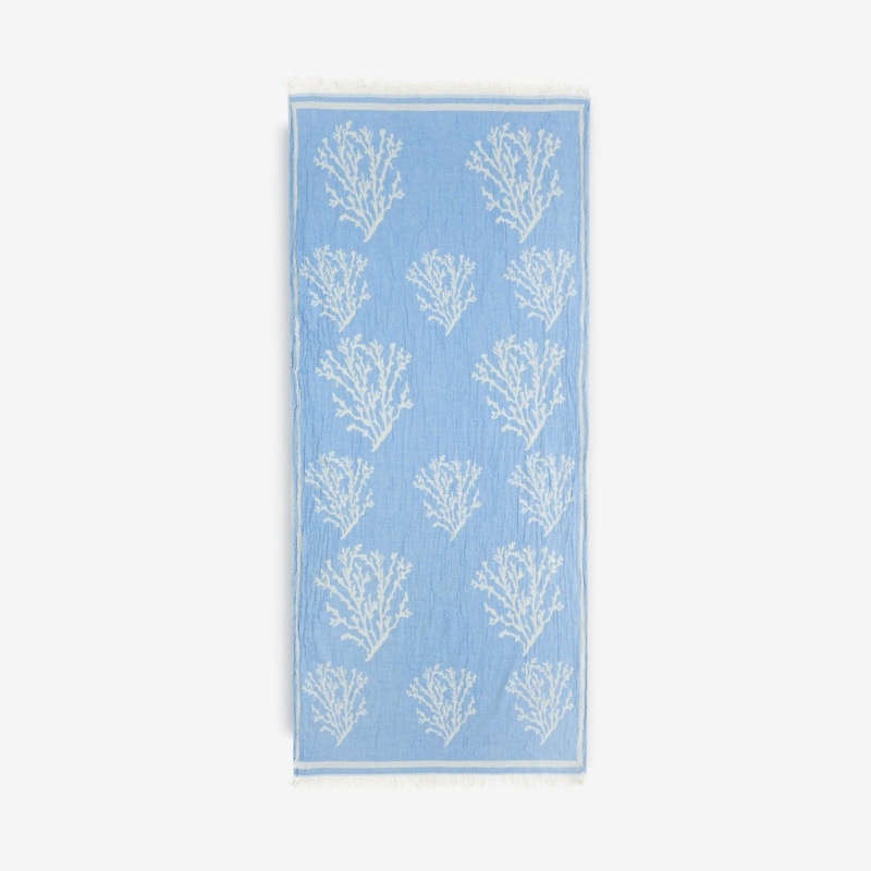 Mazu Beach Towel, Blue by Sazy | ufurnish.com