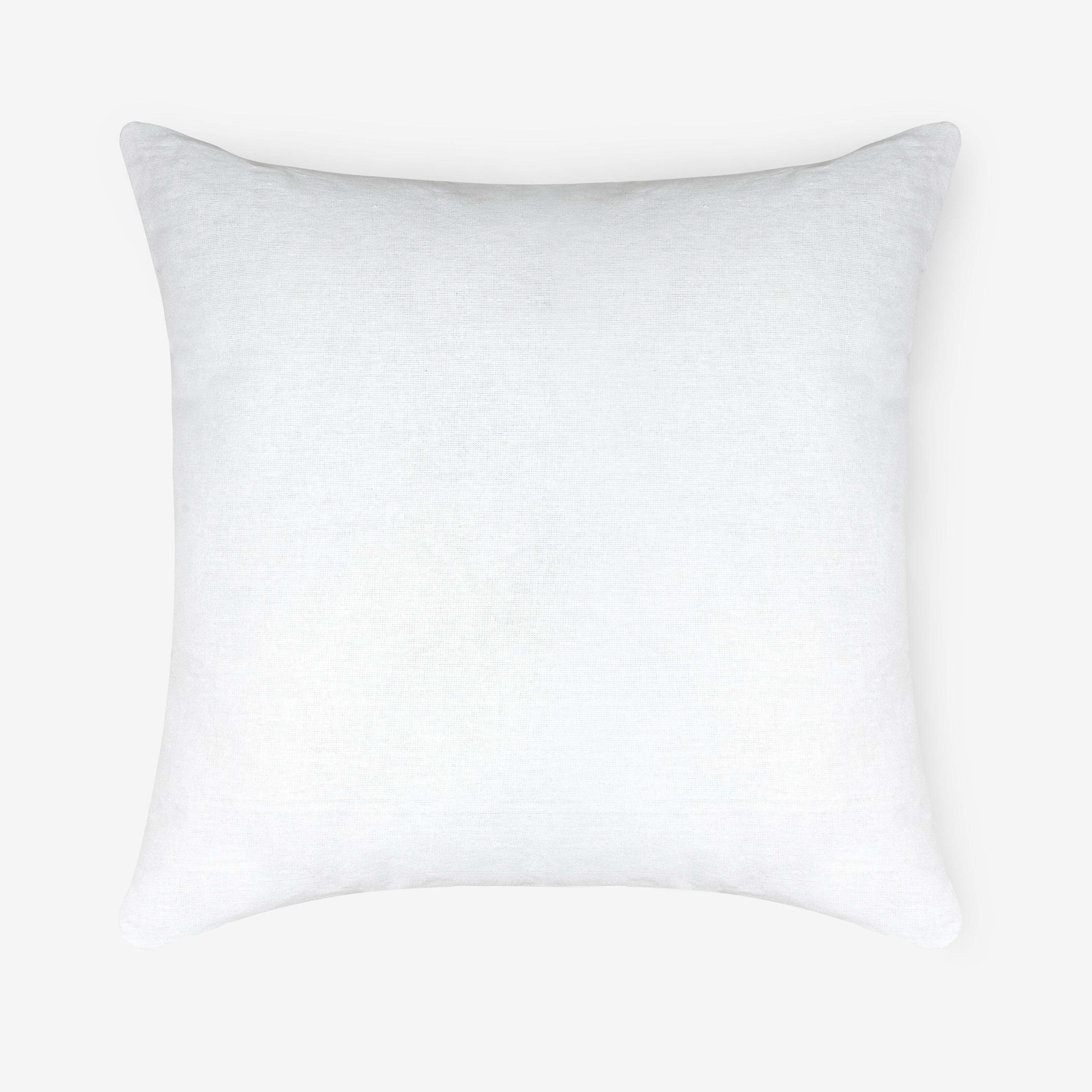 Small Square Cotton Cushion Pad, White, 40x40 cm by Sazy | ufurnish.com