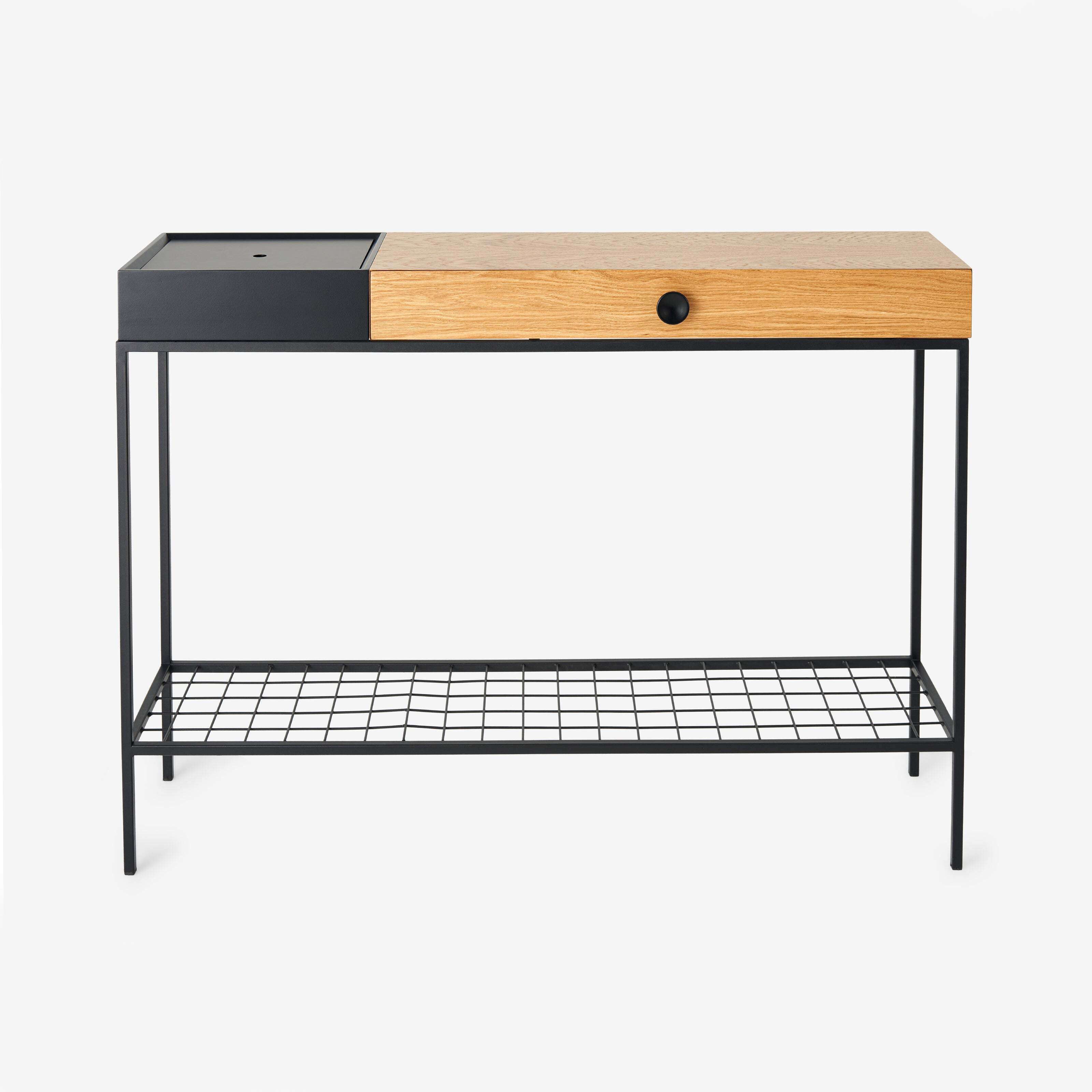 Monti Console Table, Black - Wood by Sazy | ufurnish.com